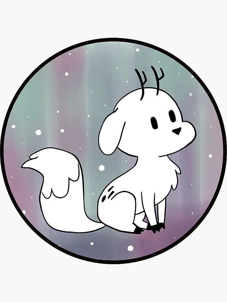 "Twig the Deerfox Side, Deer fox from Hilda " Sticker by ToddLong2345 ...