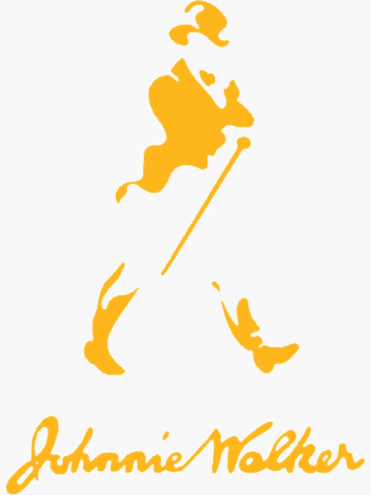 "Johnnie Walker Gold " Sticker for Sale by SmashtransitArt | Redbubble