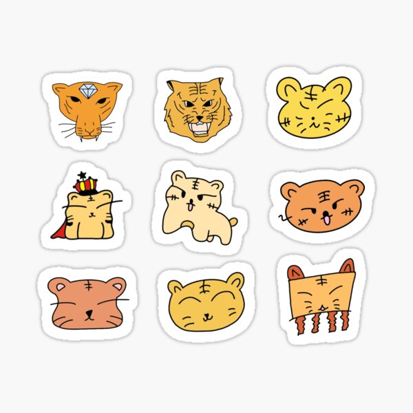 "HORANGHAE TEMPLATE (colored)" Sticker by kissywara | Redbubble