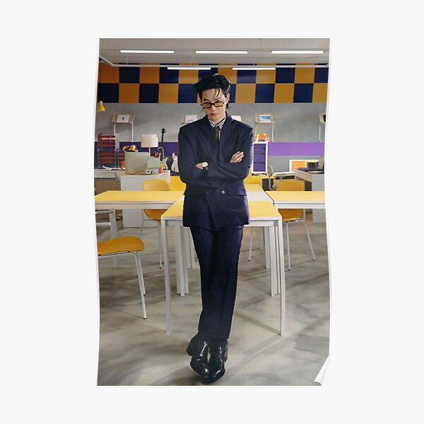 "EXO SUHO ‘Grey Suit’" Poster for Sale by HaloHaloShine | Redbubble