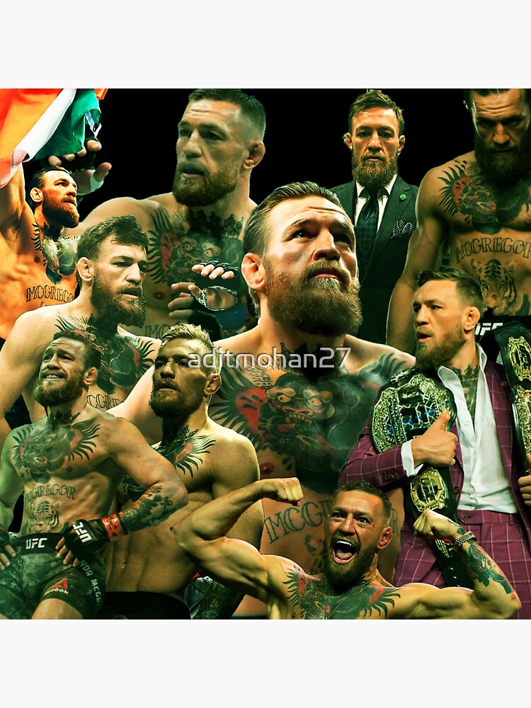 "Conor McGregor collage poster design 2022" Sticker for Sale by ...