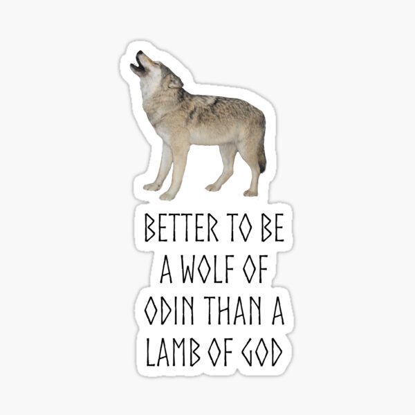 "Wolf of odin" Sticker by hthompson331 | Redbubble
