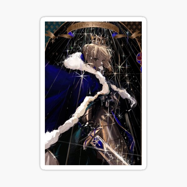 "Saber || Fate " Sticker by AszaAri | Redbubble
