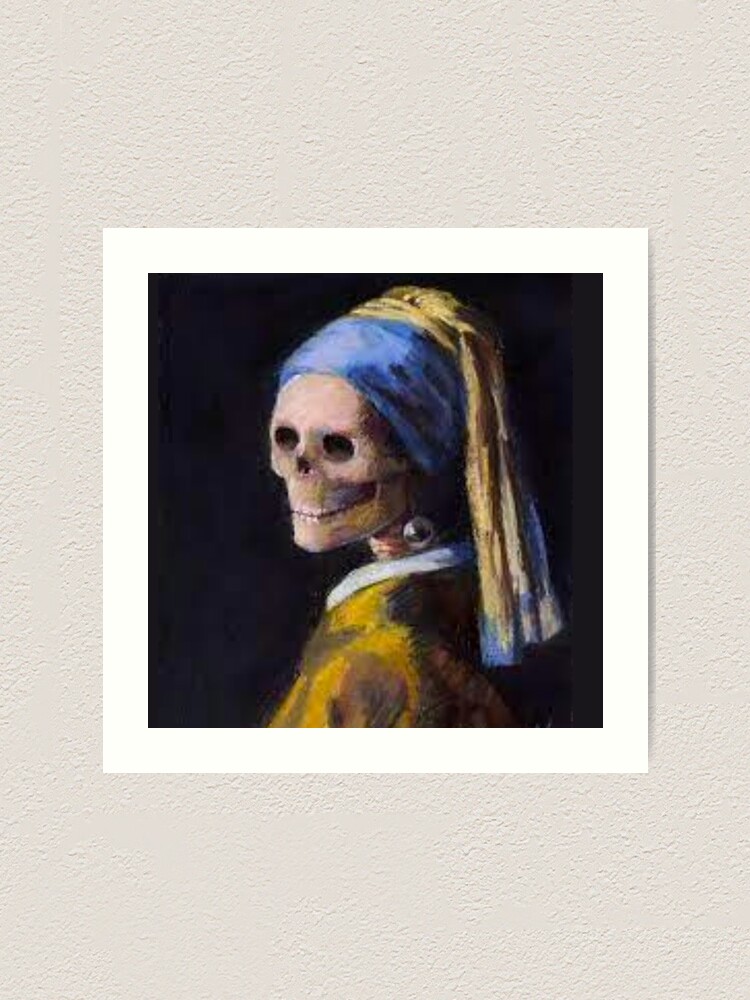 "Girl With A Pearl Earring Vermeer Classic Meme" Art Print by stareve ...
