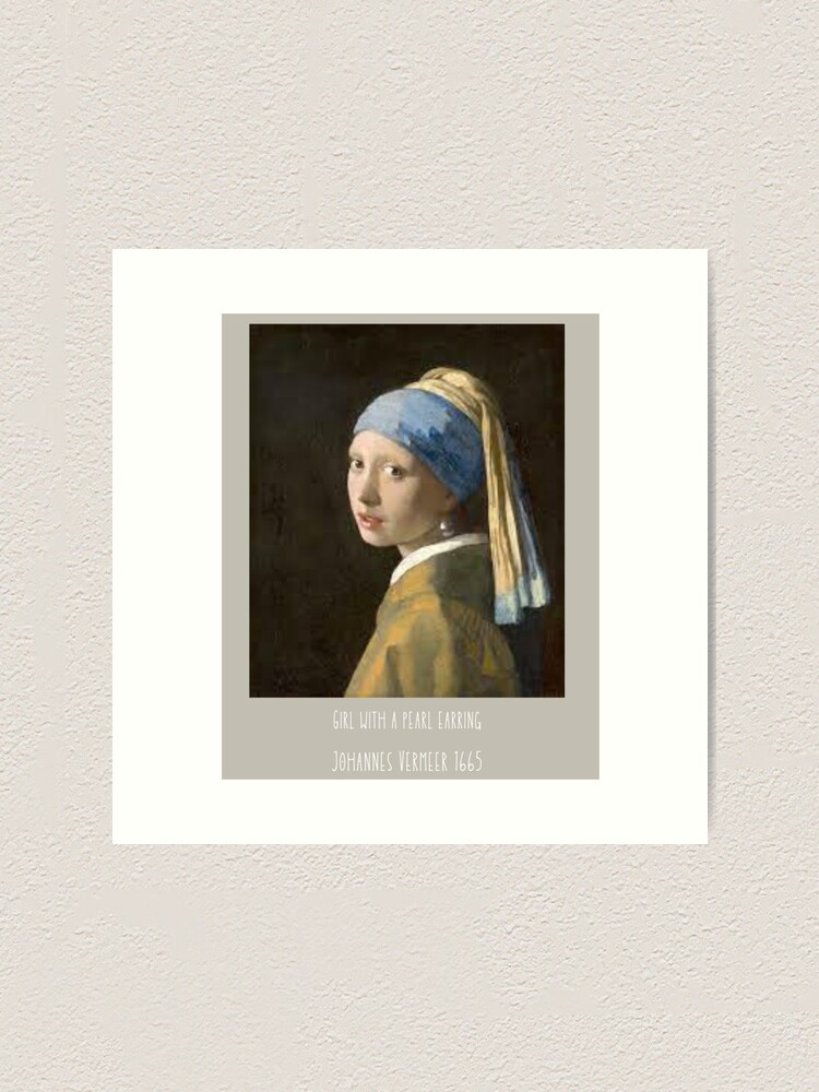 "Girl With A Pearl Earring Vermeer Classic Meme" Art Print by stareve ...