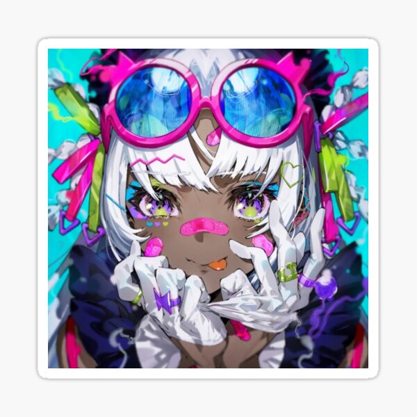 "Laugh || Anime girl " Sticker for Sale by AszaAri | Redbubble
