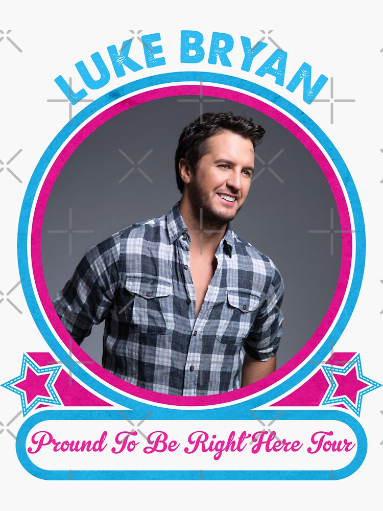 "Retro Luke Bryan FanArt Gift Men" Sticker for Sale by MauriceSeguin ...
