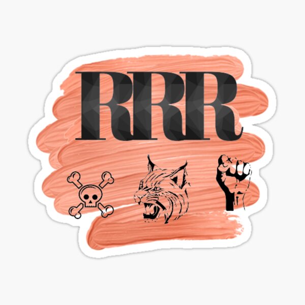 "RRR" Sticker by artjmoon3 | Redbubble