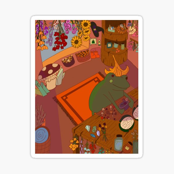 "Witches Abode" Sticker by brujita-studios | Redbubble