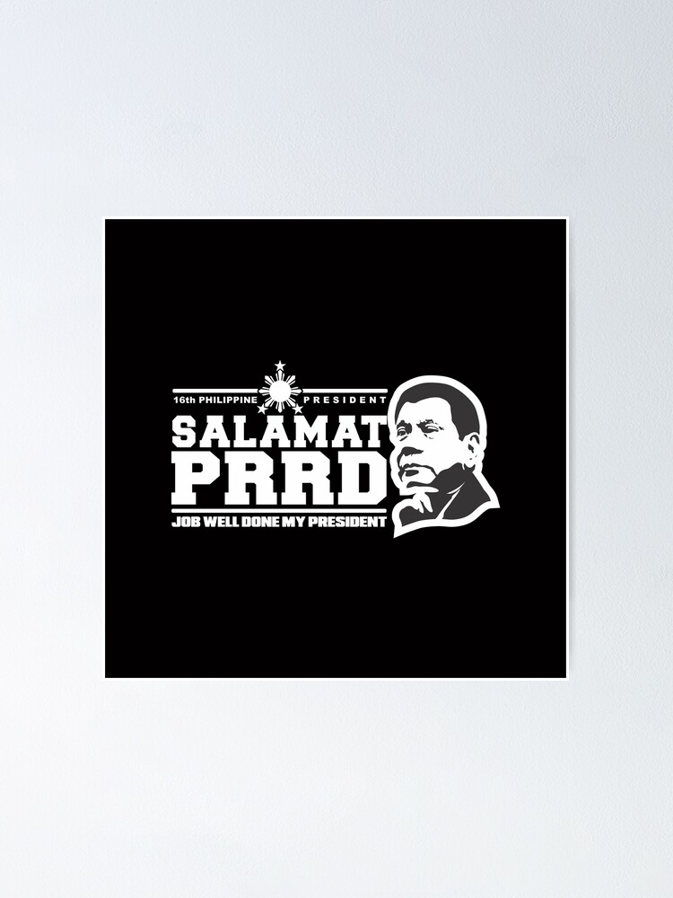 "SALAMAT PRRD" Poster by Hacket68 | Redbubble