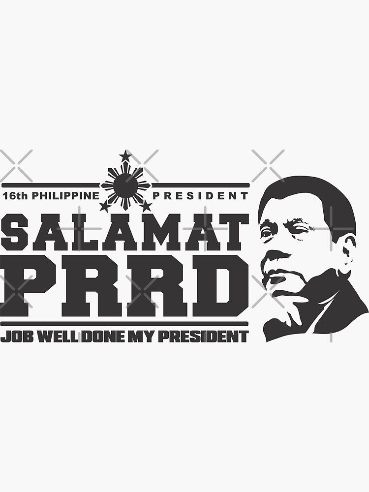 "SALAMAT PRRD" Sticker for Sale by Hacket68 | Redbubble