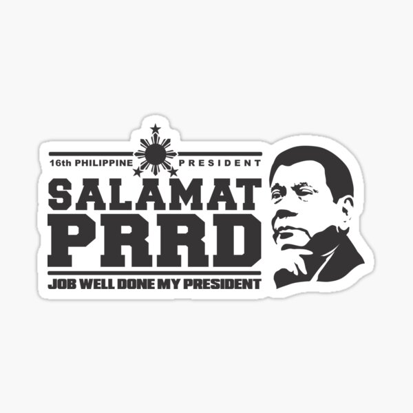 "SALAMAT PRRD" Sticker for Sale by Hacket68 | Redbubble
