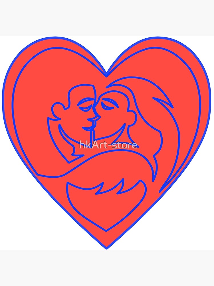 "Awesome graphic design of couples kissing each other and expressing ...