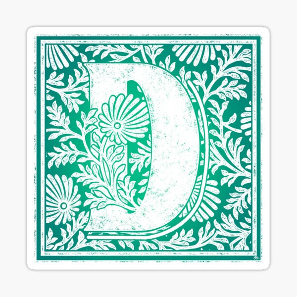 "Letter 'D'" Sticker by sgx-27 | Redbubble