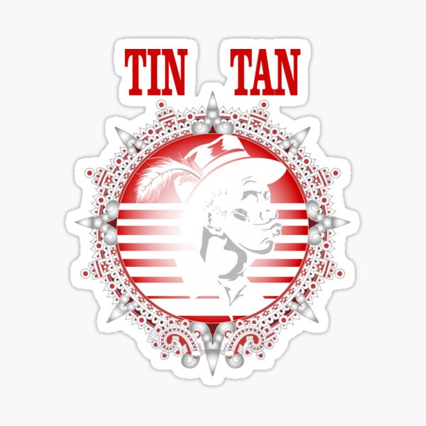 "TIN TAN" Sticker by Pasion | Redbubble