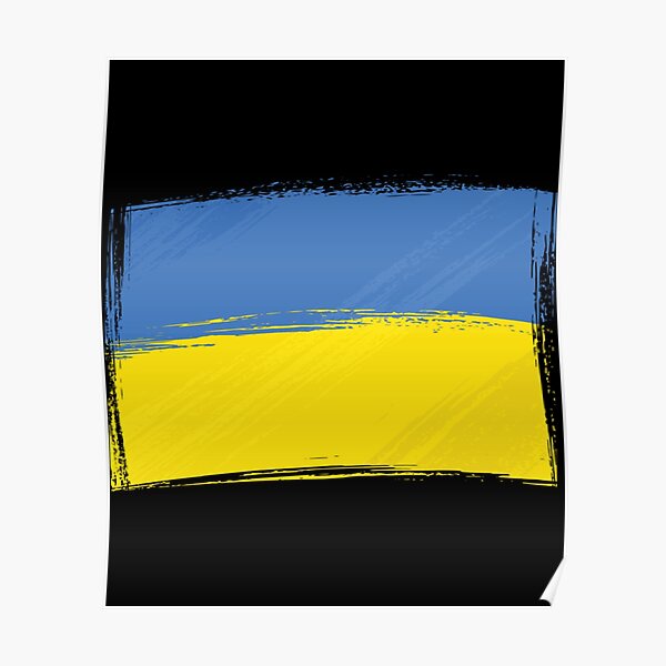 "Ukrainian Flag " Poster for Sale by JaidyBrons | Redbubble
