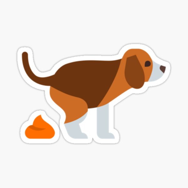 "Dog Pooping Funny " Sticker by Samedhightlangs | Redbubble