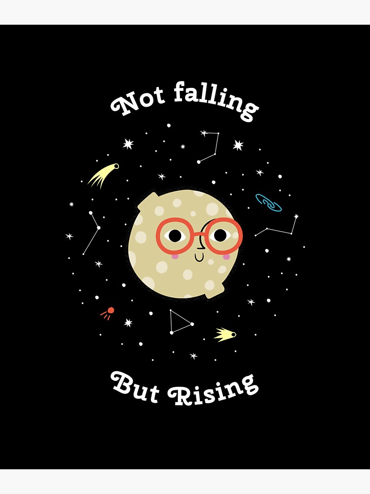 "Not Falling but Rising motivational" Sticker by Sunroy1 | Redbubble