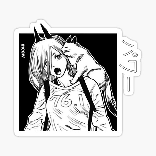 "Power Chainsaw Man" Sticker for Sale by lamaarmake | Redbubble