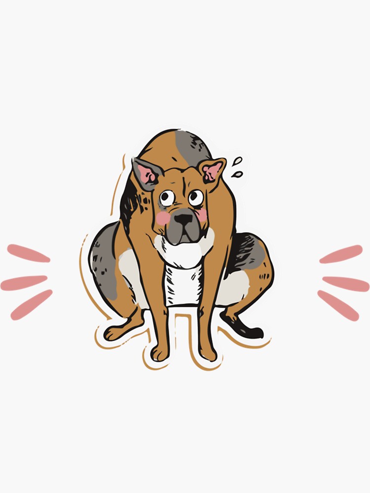 "Dogs Pooping " Sticker for Sale by Samedhightlangs | Redbubble