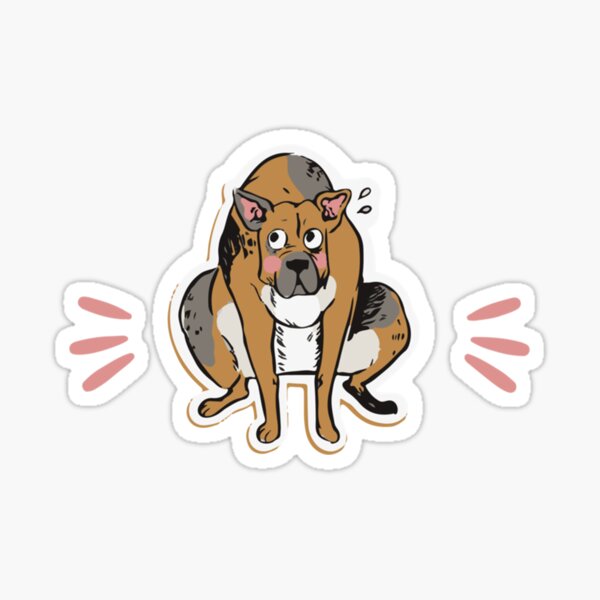 "Dogs Pooping " Sticker for Sale by Samedhightlangs | Redbubble
