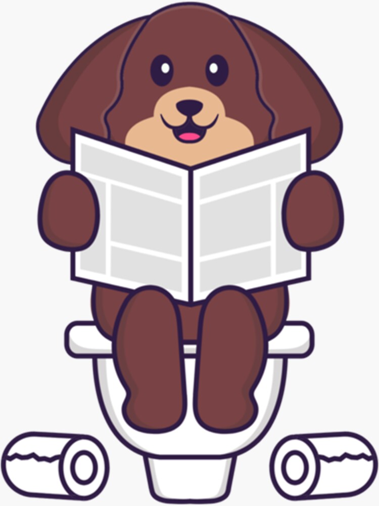 "dogs pooping " Sticker by Samedhightlangs | Redbubble