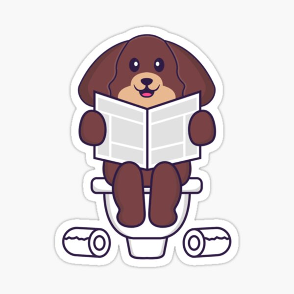 "dogs pooping " Sticker by Samedhightlangs | Redbubble