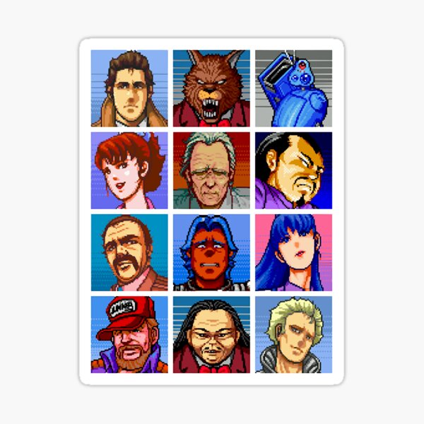 "Snatcher Portraits " Sticker by JohnPerez3373 | Redbubble