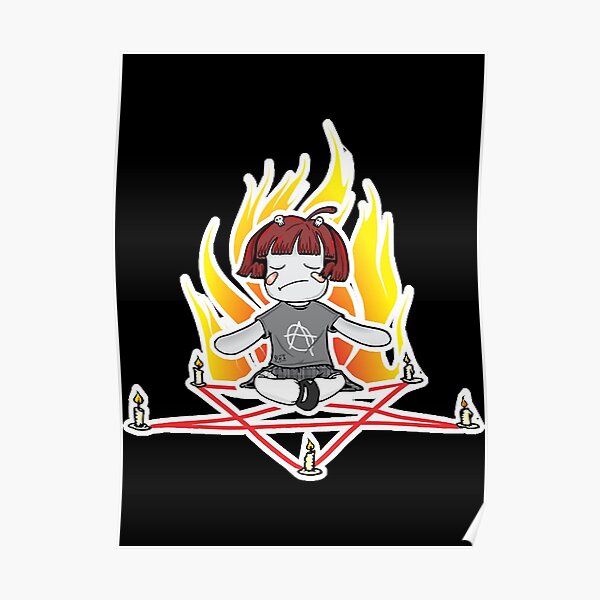 "Goth Girl Summoning Demons " Poster for Sale by JohnHoffma1052 | Redbubble