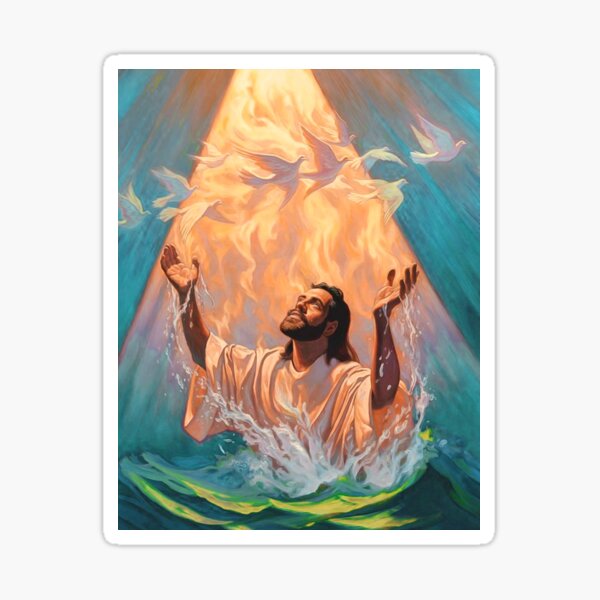 "Jesus design for multipurpose " Sticker by Goldstone1 | Redbubble