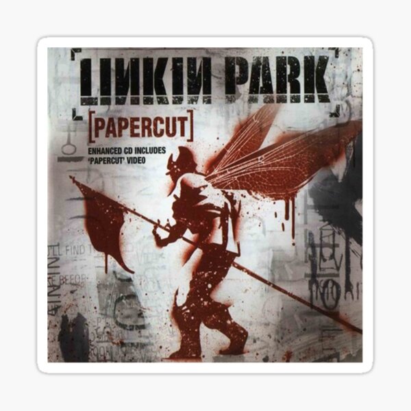 "Papercut Hybrid Theory" Sticker by ShengLongin | Redbubble