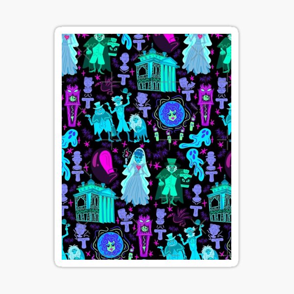 "Haunted Mansion " Sticker by virginiaruble | Redbubble