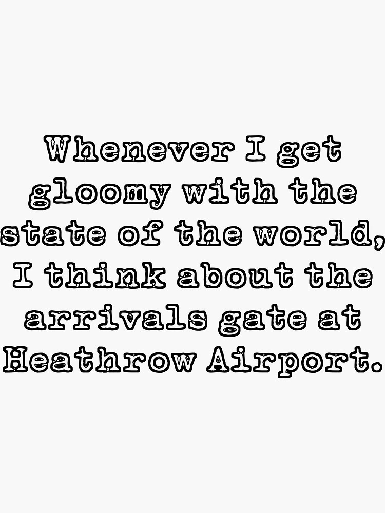 "Love Actually" Sticker by SjaiArtwork | Redbubble