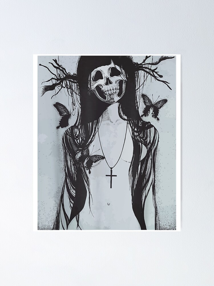 "Dark Art Grunge Goth Occult Gothic Aesthetic Girl Horror" Poster for ...