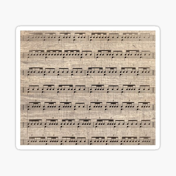 "Rhythms." Sticker by GBArtDesign | Redbubble