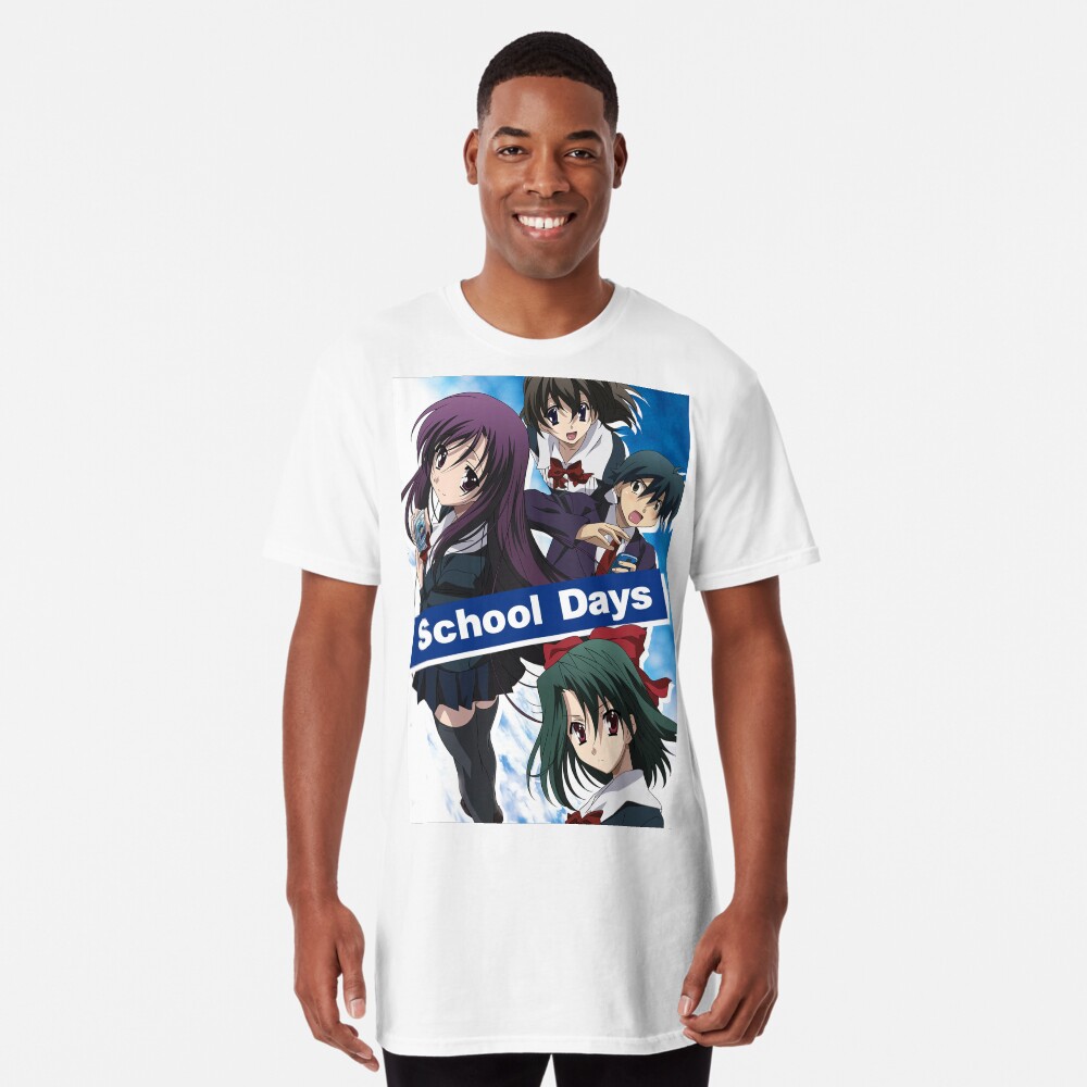 "School Days - poster" Sticker for Sale by BaryonyxStore | Redbubble