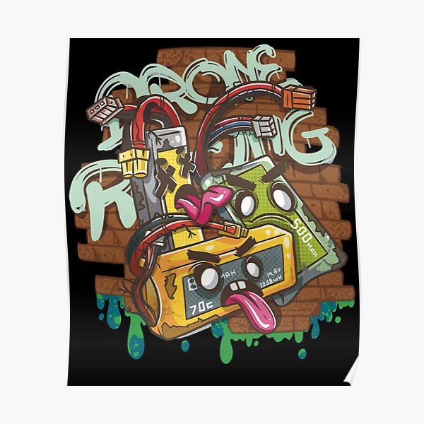 "Cool FPV Pilot RC Racing Design" Poster for Sale by Basti09 | Redbubble