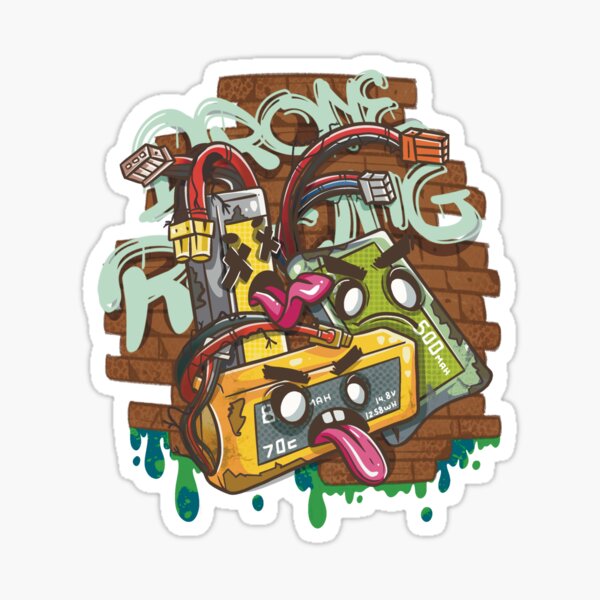 "Cool FPV Pilot RC Racing Design" Sticker by Basti09 | Redbubble