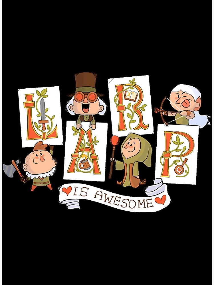 "Larp is awesome " Poster for Sale by BrianEvans8560 | Redbubble