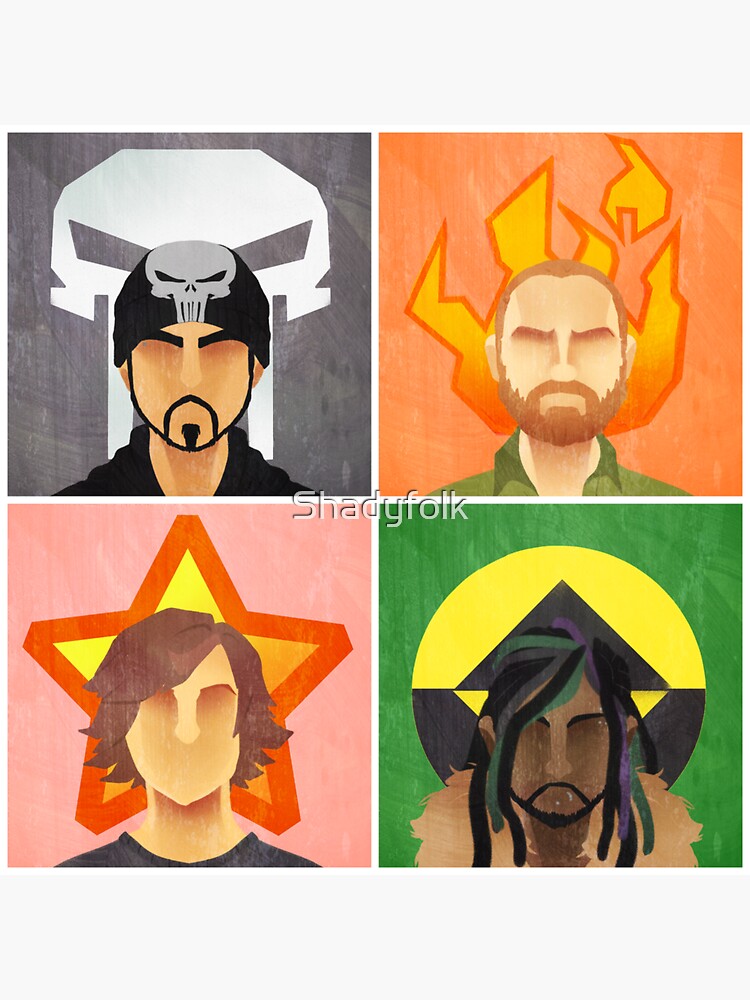 "TBFP Tiles" Sticker by Shadyfolk | Redbubble