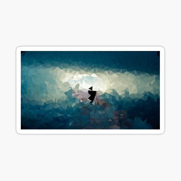 "Lost in the loneliness of the crowds" Sticker by Polykult | Redbubble