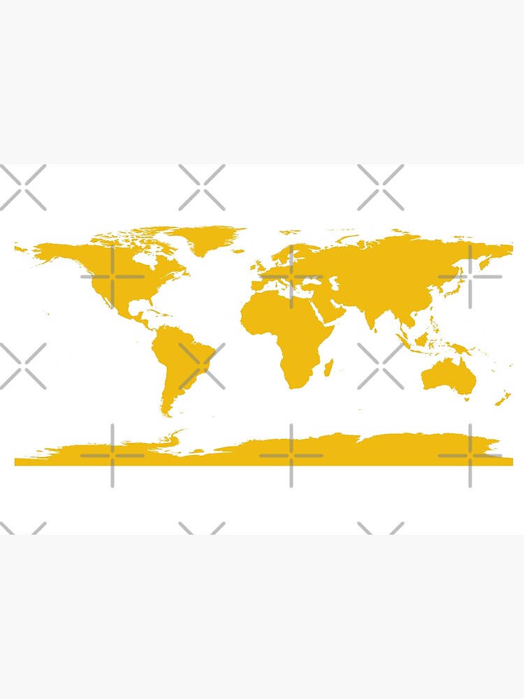 "world map - Yallow" Poster for Sale by achmadrofii | Redbubble