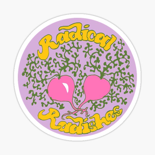 "Radical Radishes " Sticker by BrianEvans8560 | Redbubble