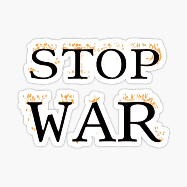 "Stop war" Sticker for Sale by mememhb | Redbubble