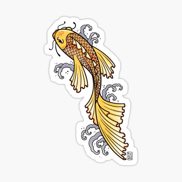"Carp" Sticker by Mhaddie | Redbubble