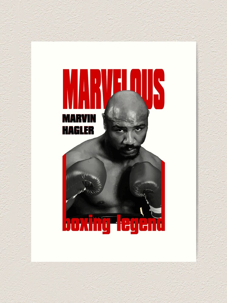 "Birthday Gift Marvelous Marvin Hagler Boxing Legend Retro Wave" Art ...