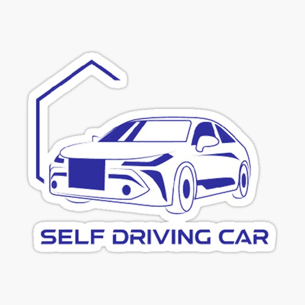 "Self Driving Car" Sticker for Sale by ScatCCC00 | Redbubble