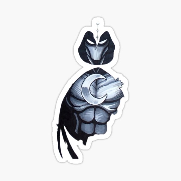 "MOON KNIGHT" Sticker by gauravgif | Redbubble