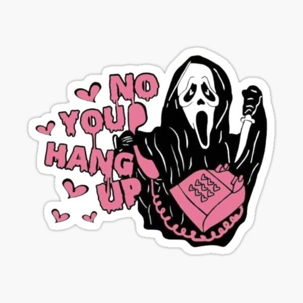 "No You Hang Up" Sticker by AngelicAcademia | Redbubble