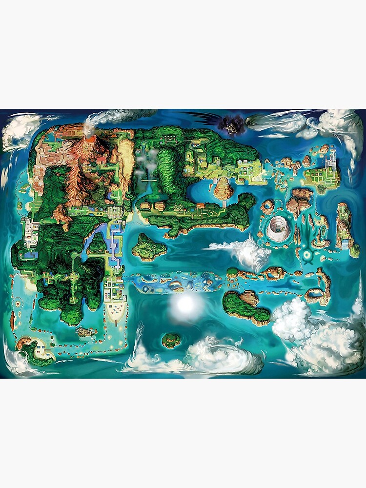 "Hoenn Region Map" Poster by stretchmile | Redbubble